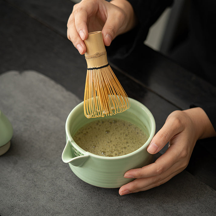 Gohobi Colourful Ceramic Bowl Matcha Set